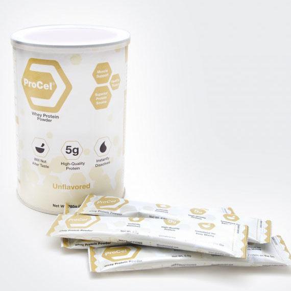 ProCel Unflavored Whey Protein | Single Serve Packets – KinderProducts